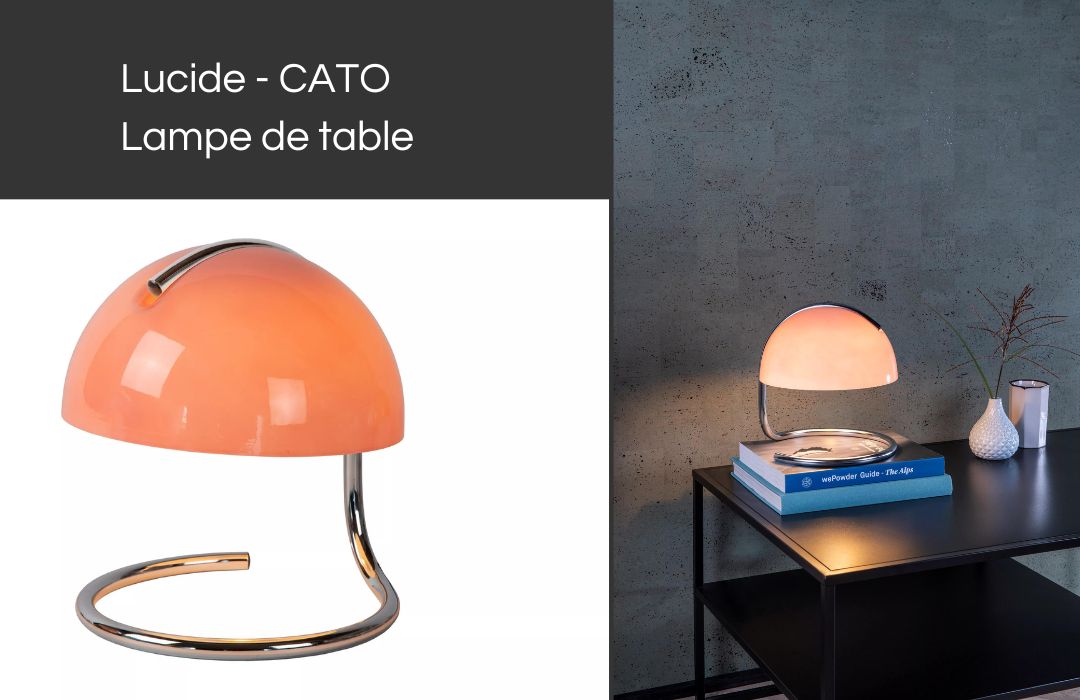 Lucide CATO - Lampe de table - Francel luminaires et décoration Rouen